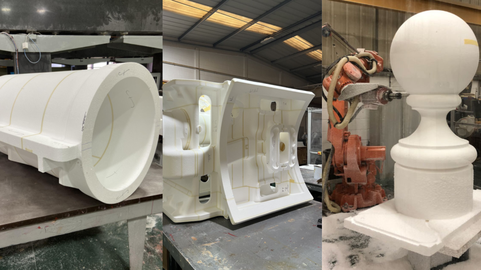 Precast Concrete Moulding with Robotic Polystyrene Machining | CNC Robotics